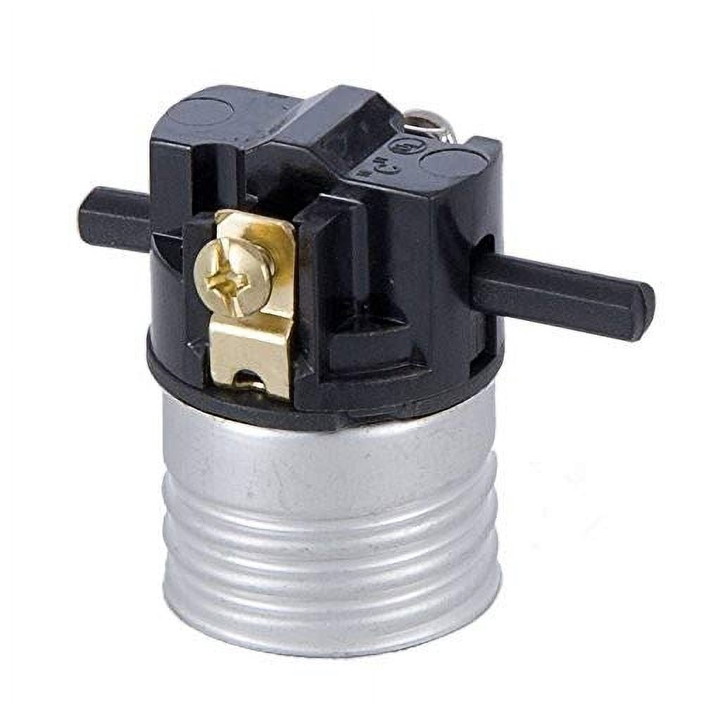 YJYASX-3 Pack Push Thru On/Off Lamp Socket, Medium Base E26 Socket ...