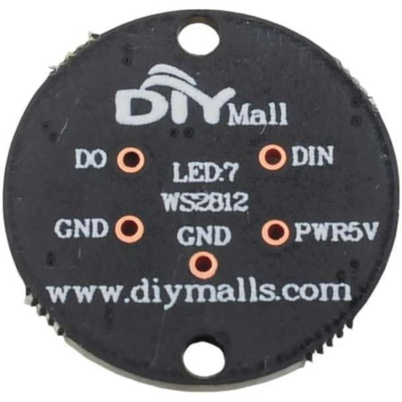 YJYASX-7Bits 12Bits 16Bits 24Bits RGB LED Ring WS2812B SK6812 5050 Lamp ...