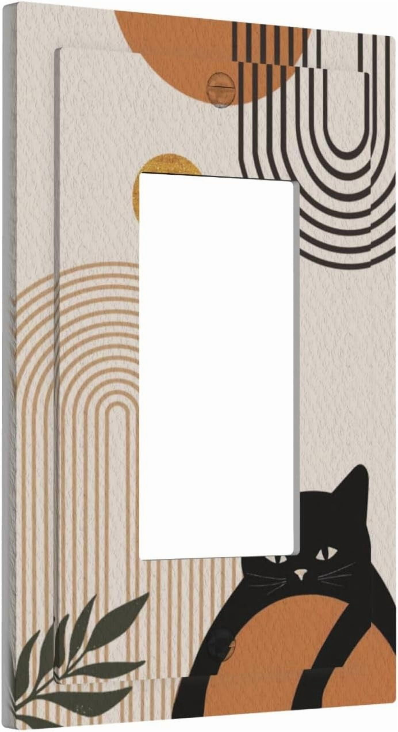 YJYASX-Boho Mid Century Modern 1-Gang Decorator Rocker Switch Cover ...
