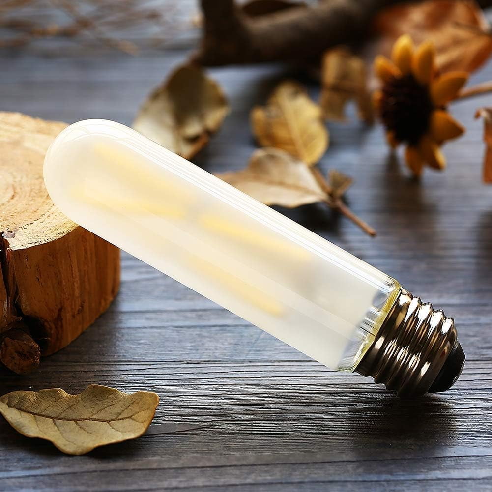 YJYASX-Dimmable T10 Frosted Led Tubular Bulb 8W,Warm White 2700K ...