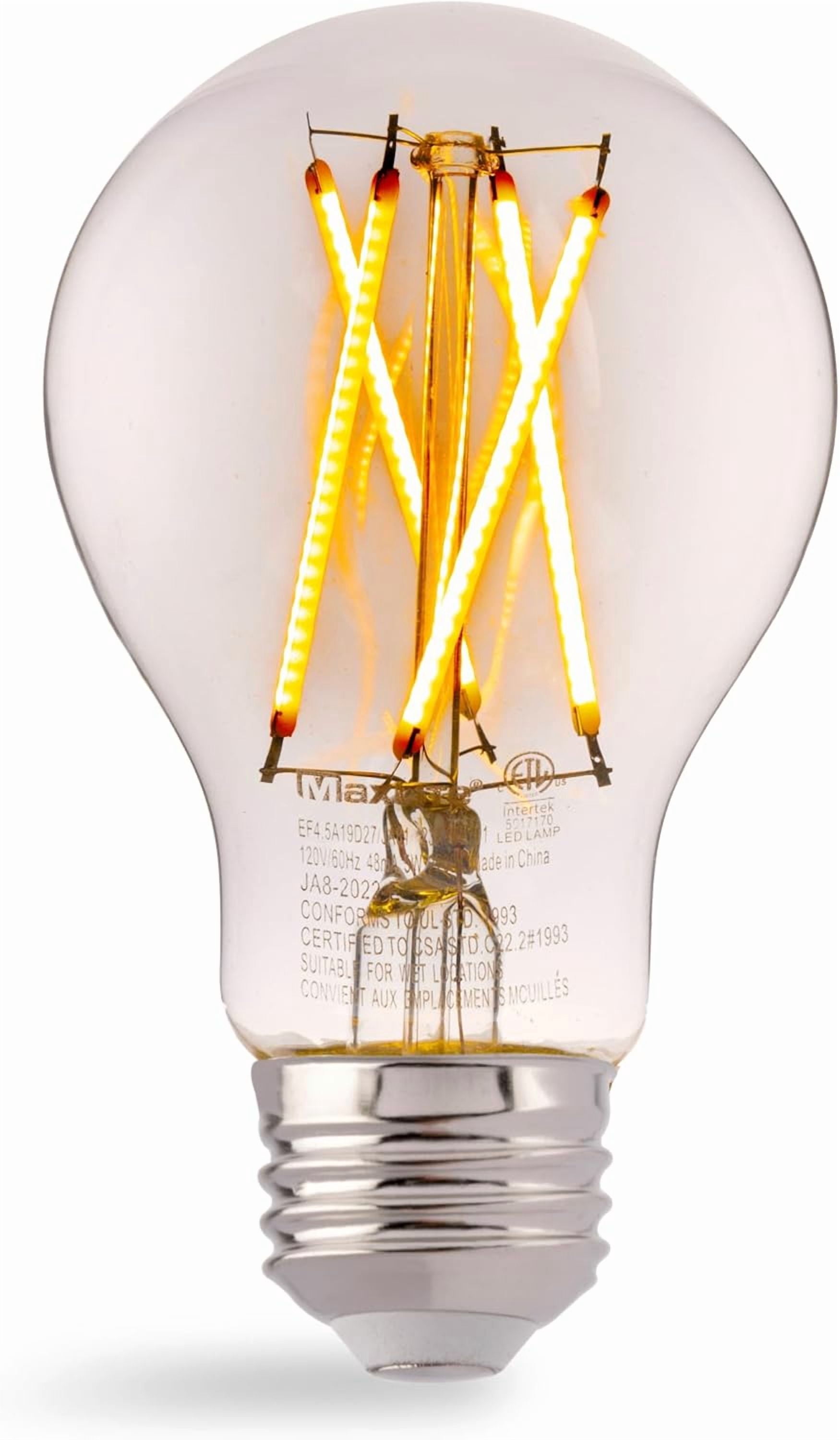 YJYASX-EF4.5A19D27/JA81 4.5W A19 Dimmable LED Bulb, Enclosed Clear ...