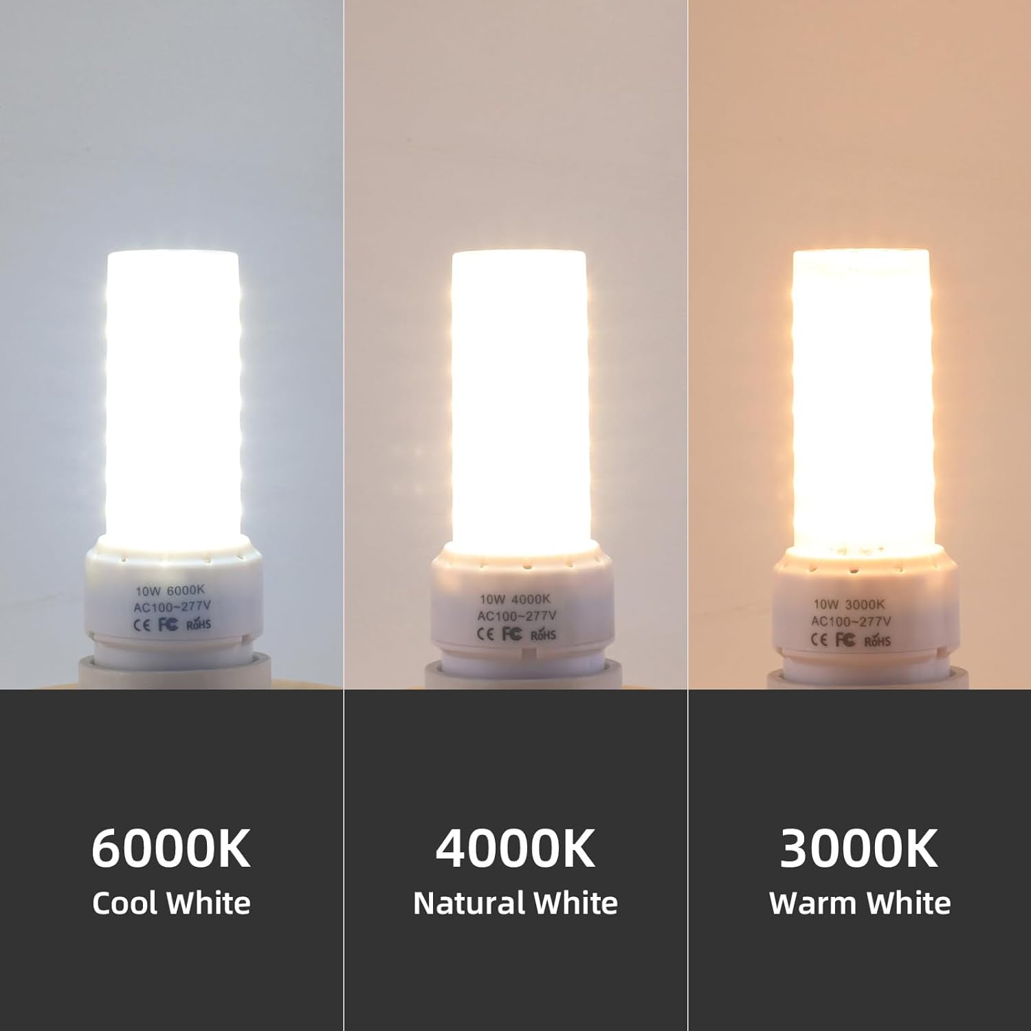 YJYASX-GX23-2 Base LED Light Bulb Plug and Play,6000K Cool White 2Pin ...