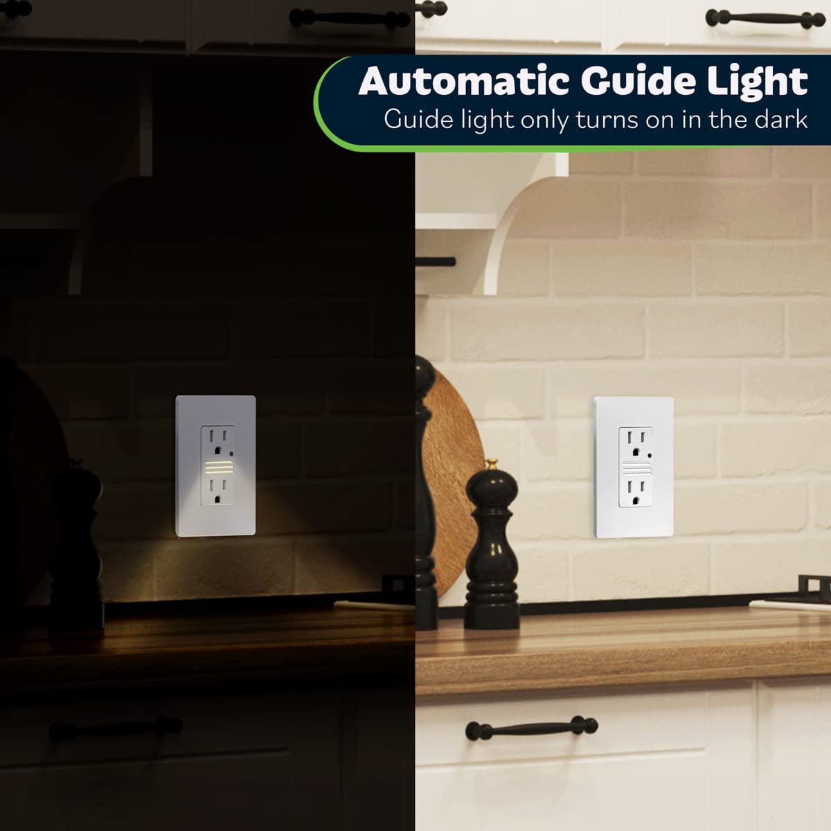YJYASX-LED Guide Light Receptacle with Automatic Daylight Sensor, Night ...