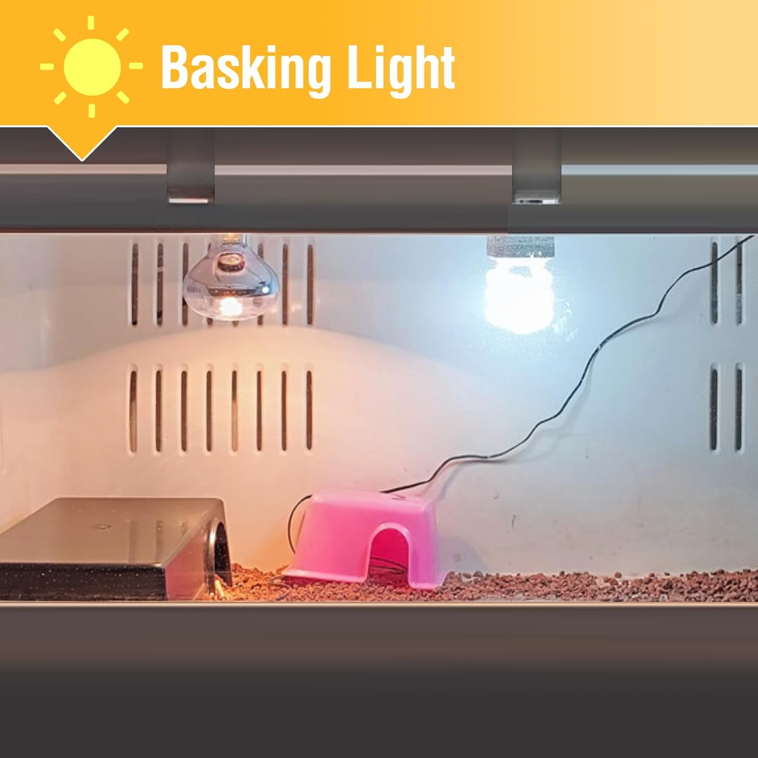 YJYASX-Reptile Heat Lamp Bulb 75w UVA Basking Spot Light for Bearded ...