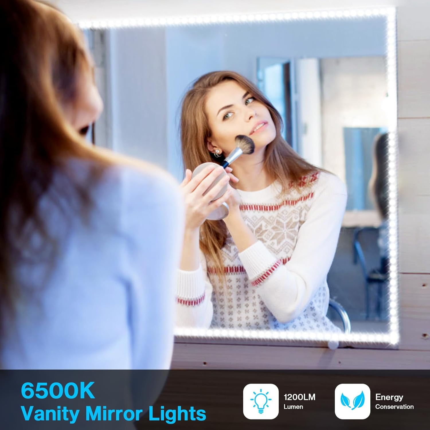 YJYASX-White LED Strip Lights, 16.4ft Dimmable LED Light Strip, 12V ...