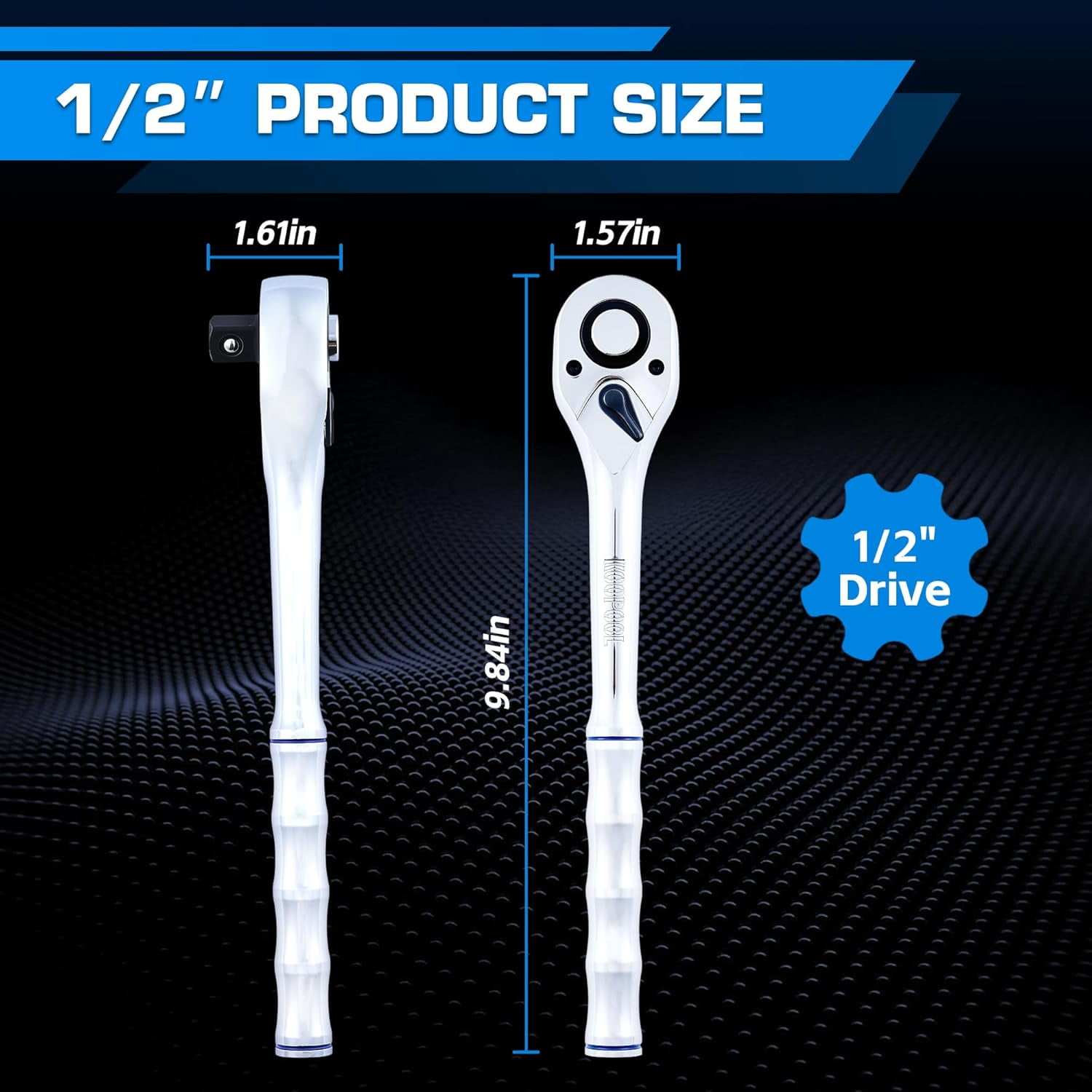 YJYCSAH-1/2 Inch Drive Ratchet, 72-Tooth Quick-Release Ratchet Wrench ...