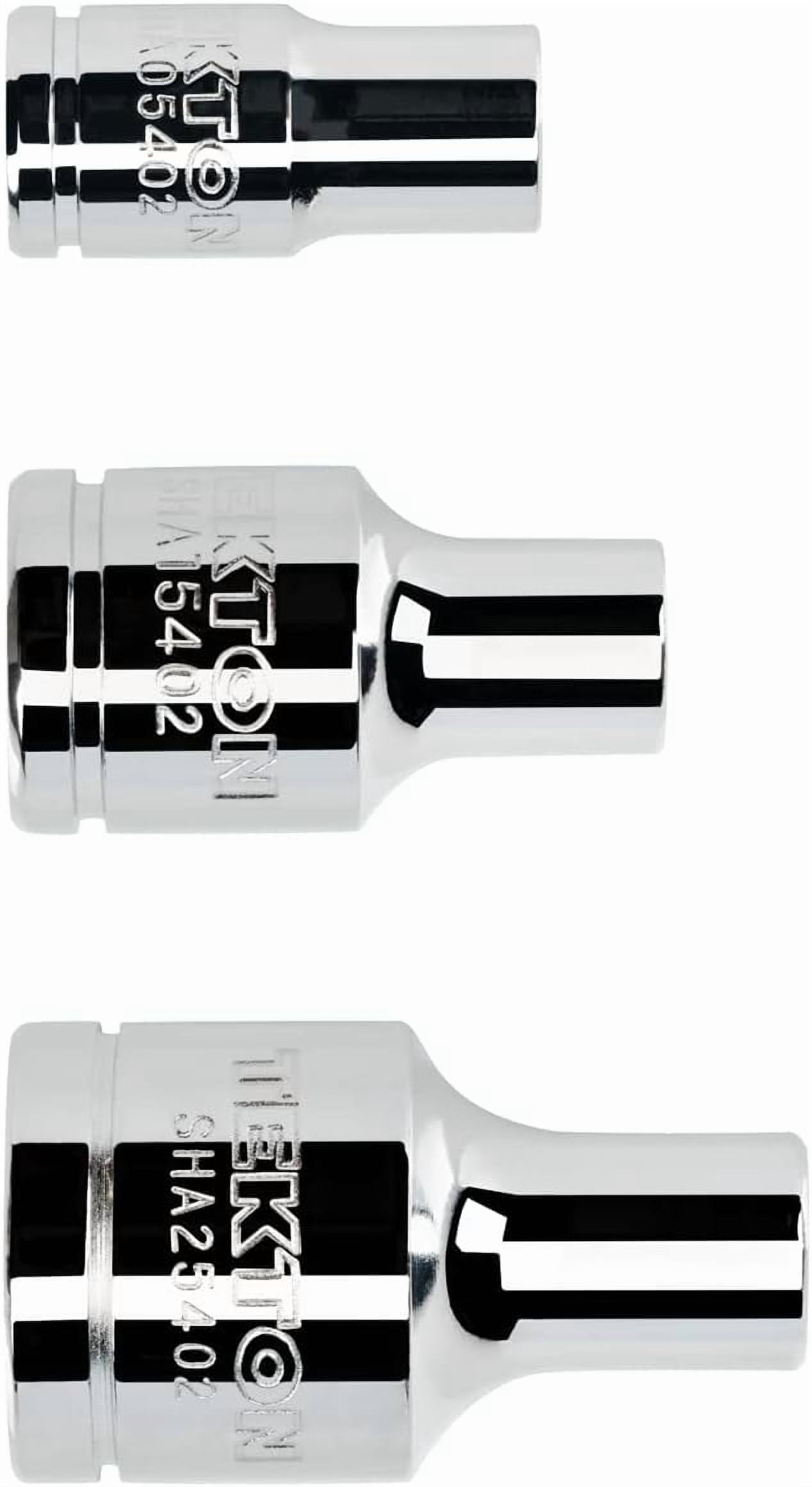 YJYCSAH-1/4, 3/8, 1/2 Inch Drive Magnetic Hex Bit Holder Socket Set (3 ...