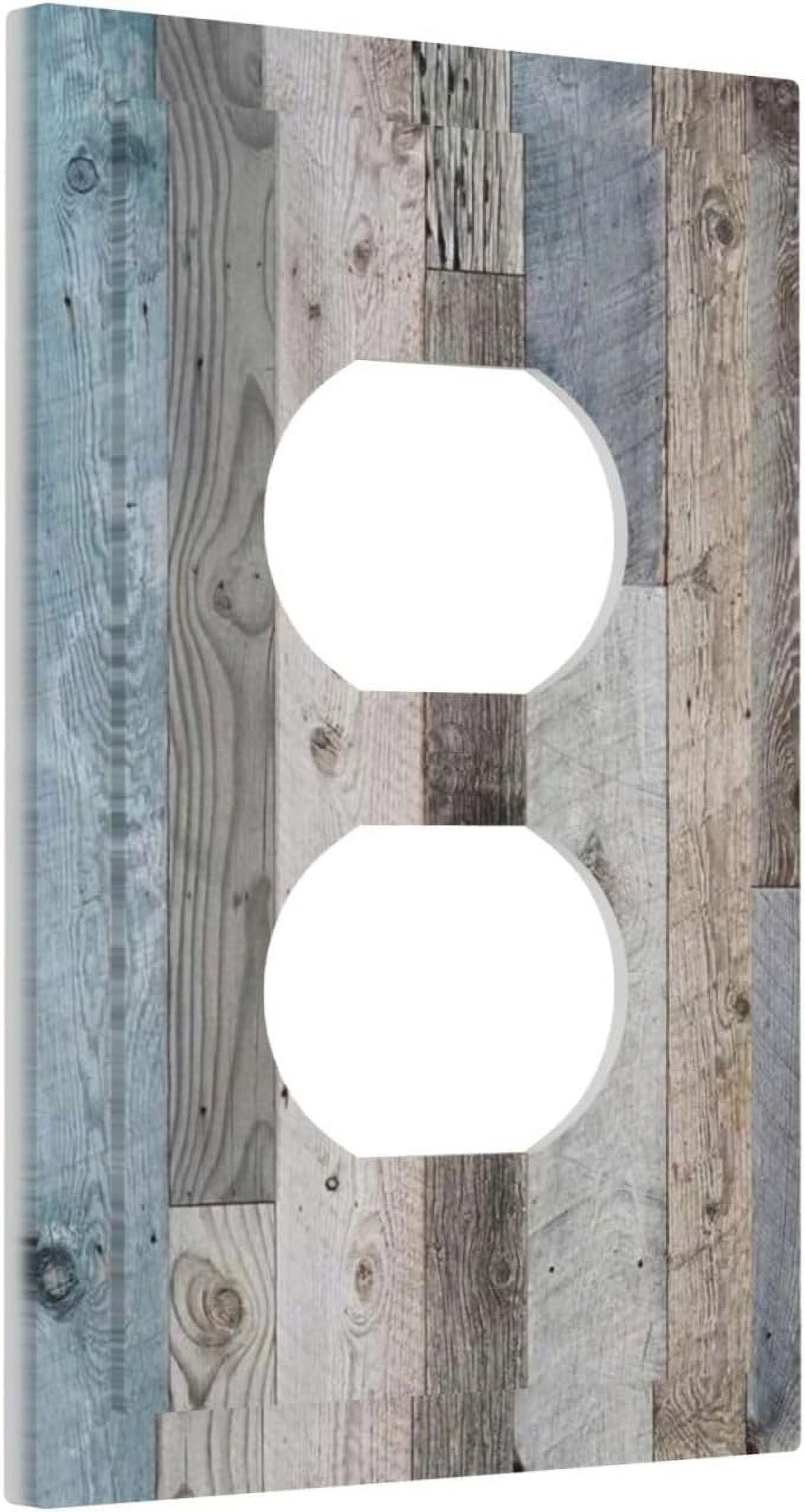YJYCSAH-1 Gang Duplex Receptacle Outlet Cover Retro Rustic Vintage Barn ...