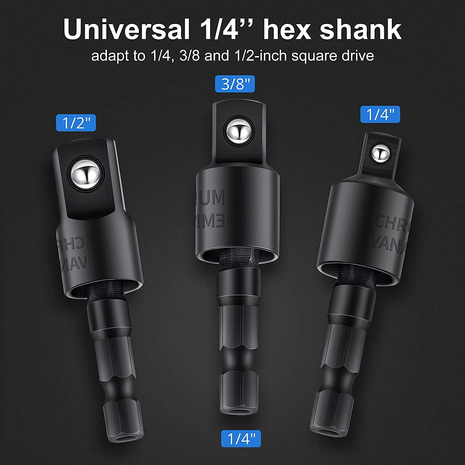 YJYCSAH-10 Pcs Drill Bit Sockets Adapter Extension Set Including Power ...
