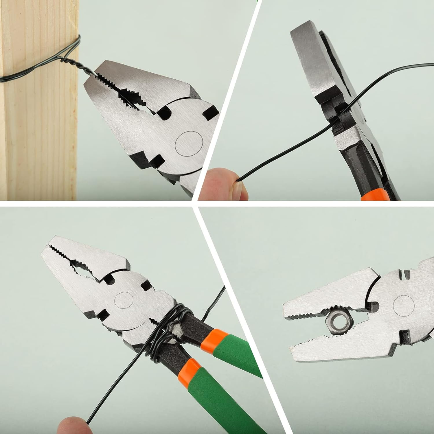 YJYCSAH-11.5" Fencing Pliers Chain link fence Heavy Duty Square Nose ...