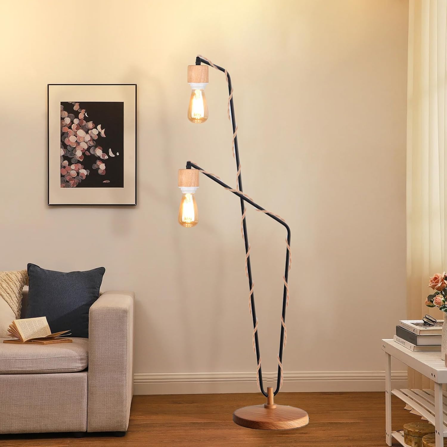 YJYCSAH-16.4FT- Wood Pendant Light Cord Kit with Dimmable Switch ...