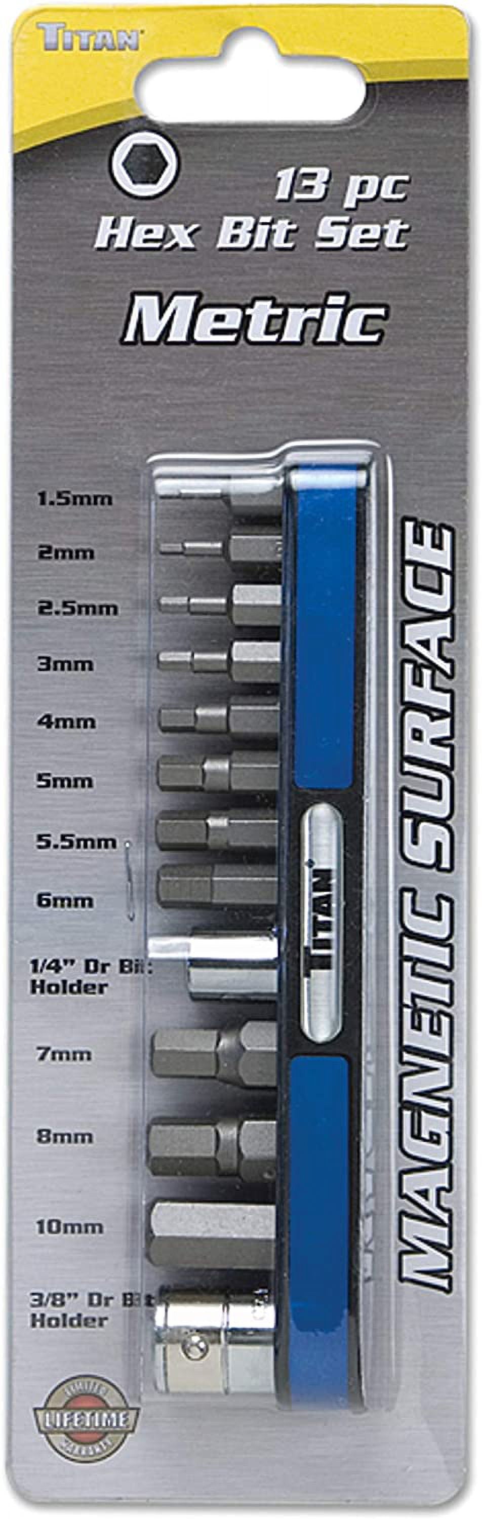 YJYCSAH-16112 Metric Hex Bit Set, 13 Piece (13 Piece Metric Hex Bit Set ...
