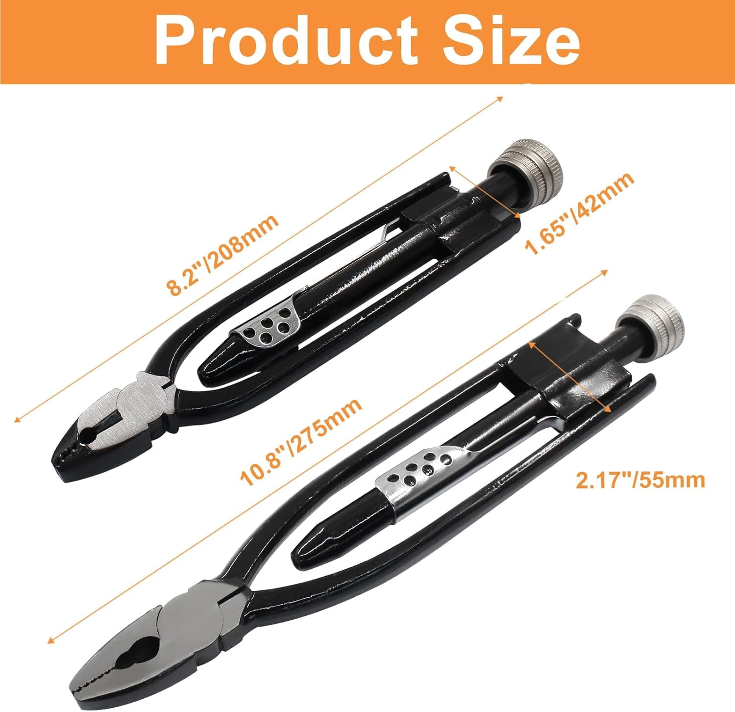 YJYCSAH-2 Pcs 6 Inch & 9 Inch Safety Wire Pliers with 2 Pcs 50 FT ...