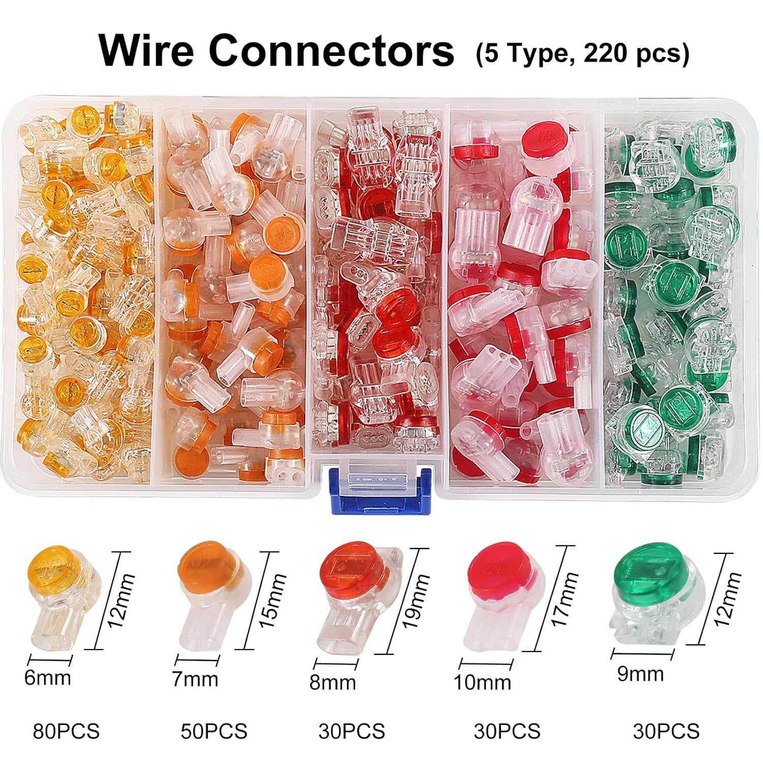 YJYCSAH-221Pcs Telephone Wire Splice Connectors UY K1 UY2 K2 UR K3 UR2 ...