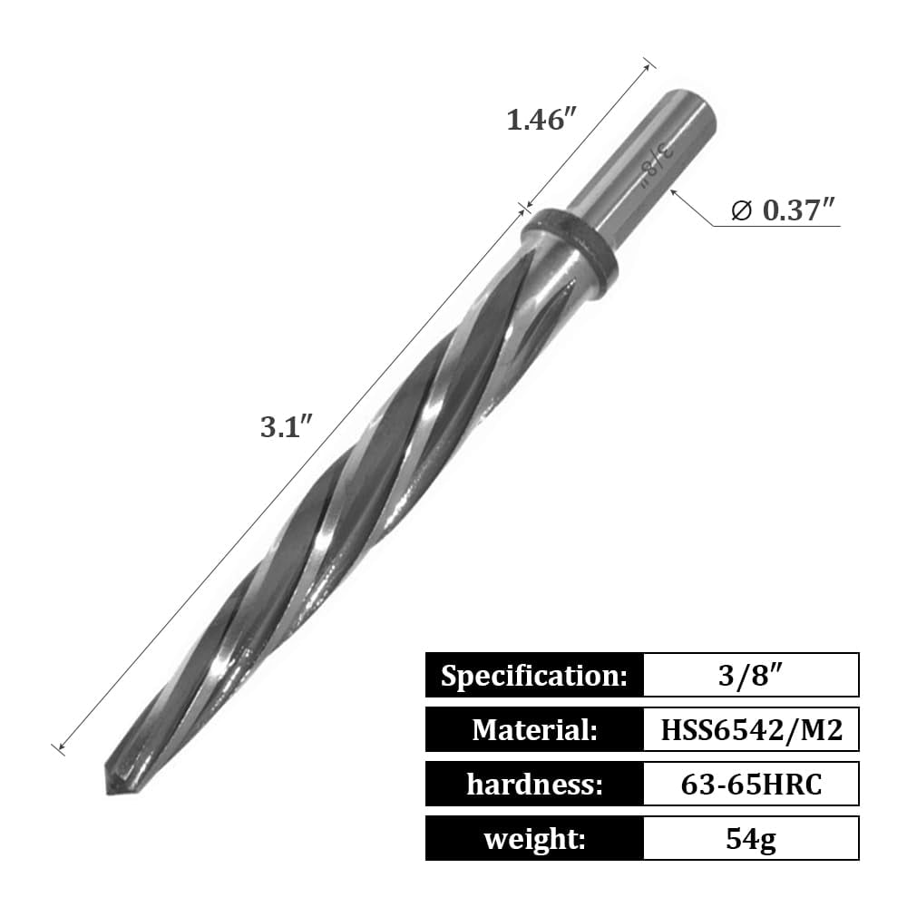YJYCSAH-3/8" Bridge Construction Reamer Drill Reamer Tool Set for Metal ...