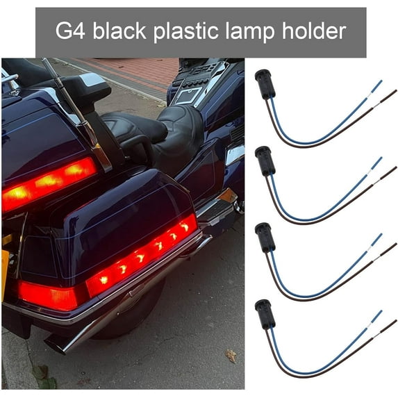 YJYCSAH-30PCS G4 LED Bulb Socket Halogen Bulb Base 12V Plastic Lamp ...