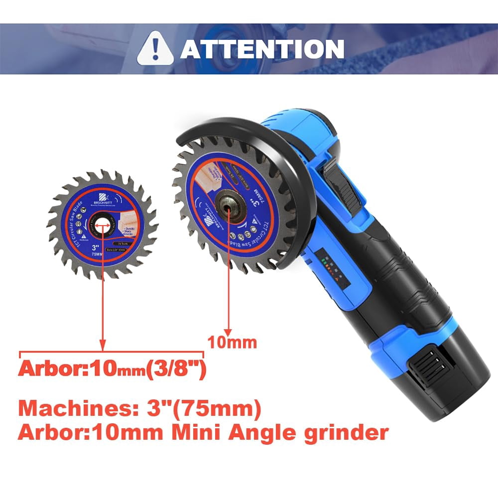 YJYCSAH-3inch Carbide Tipped Teeth Compact Circular Saw Blade 24T ...