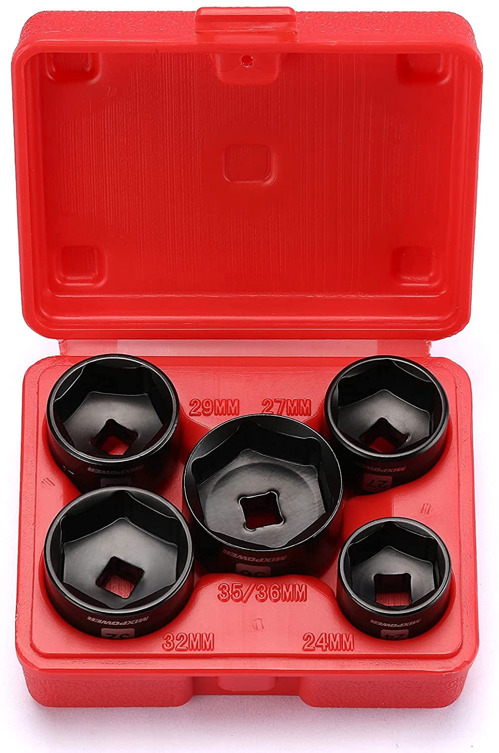 YJYCSAH-5 Pieces 3/8 inch Drive Low Profile Fuel Filter Socket Set, Low ...