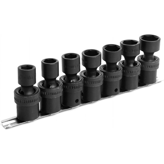 YJYCSAH-7 Pc 1/2 in. Drive Metric Impact Swivel Socket Set - Walmart.com