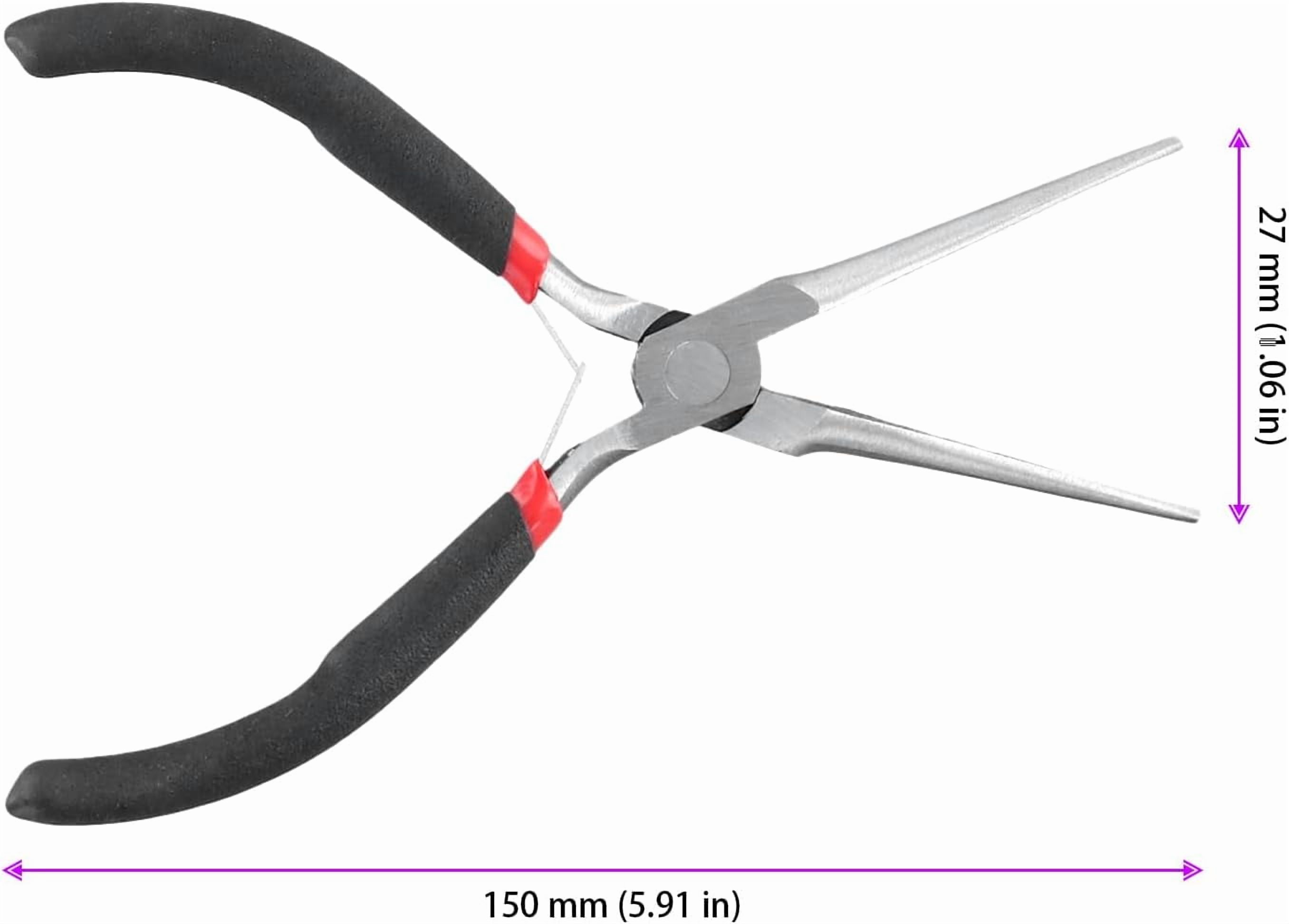 YJYCSAH-8 PCS 6 Inch Needle Nose Pliers Set, Long Nose Pliers with ...