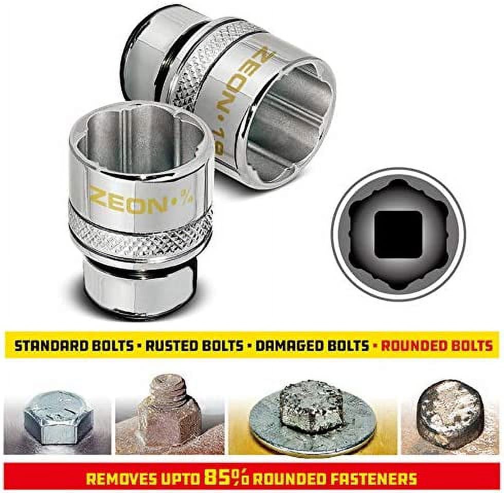 YJYCSAH-941322 8 Piece Metric Zeon Socket Set - with use for Standard ...