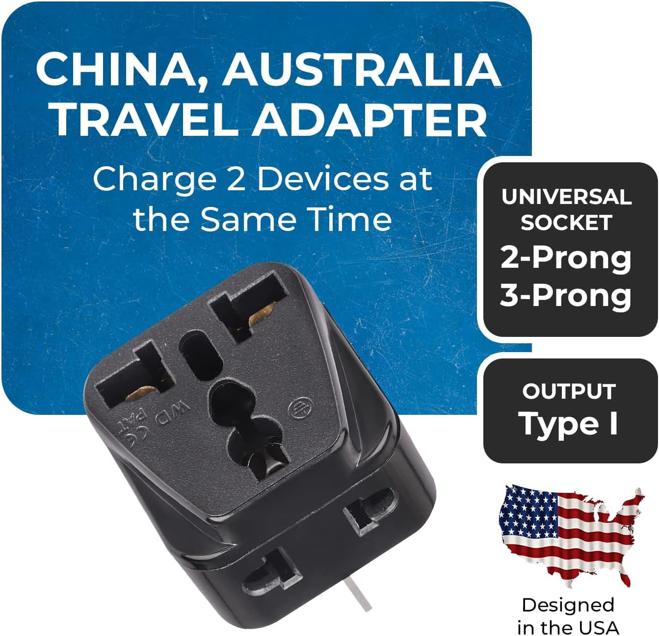 YJYCSAH-Australia, New Zealand, China Power Plug Adapter, AU Travel ...