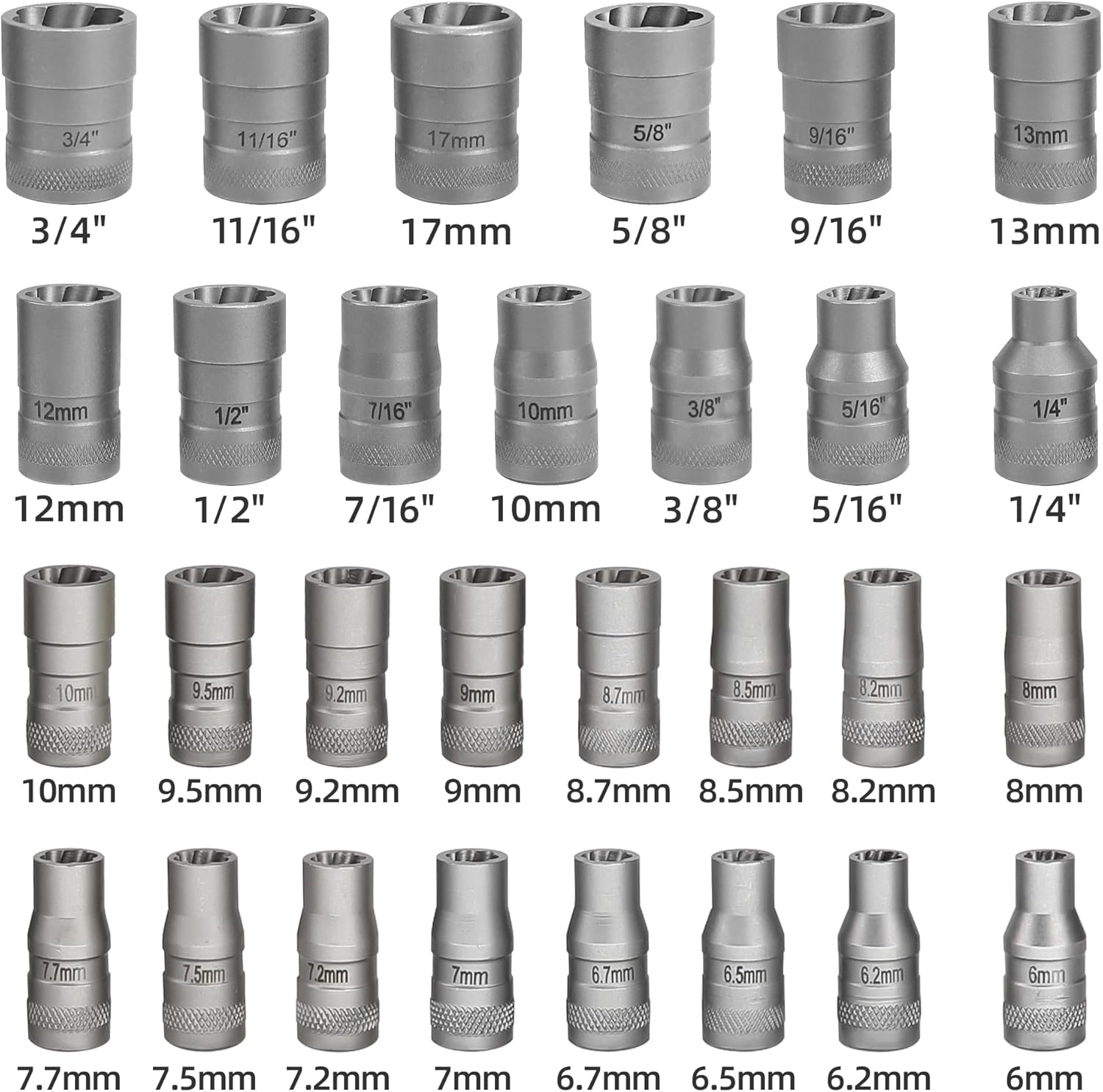 YJYCSAH-Bolt Extractor Set, 32Pcs Stripped Bolt Remover Lug Nut ...