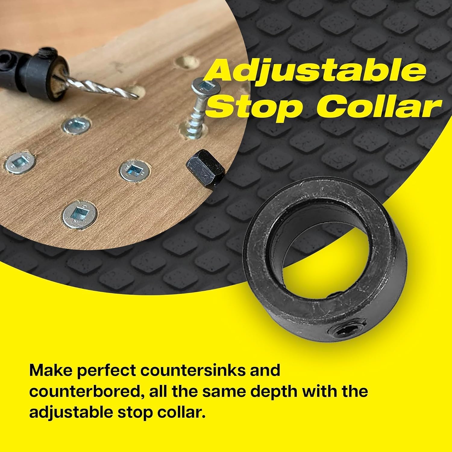 YJYCSAH-Countersink Bit Set for Wood, 3 Bits + 1 Free Extra, Tapered ...