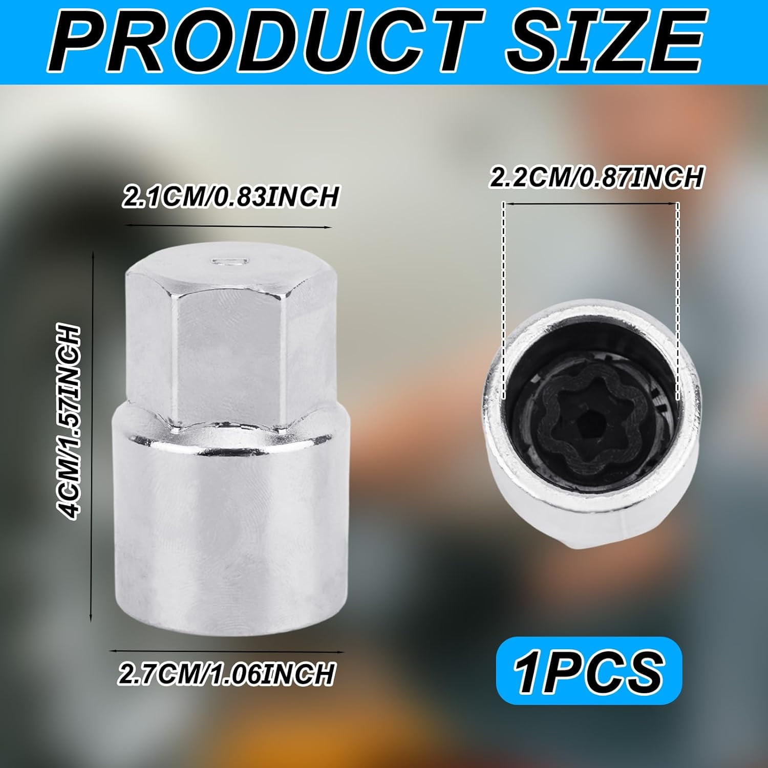 YJYCSAH-D-Wheel Locking Lug Nut Detach Tool, Carbon Steel Anti Theft ...