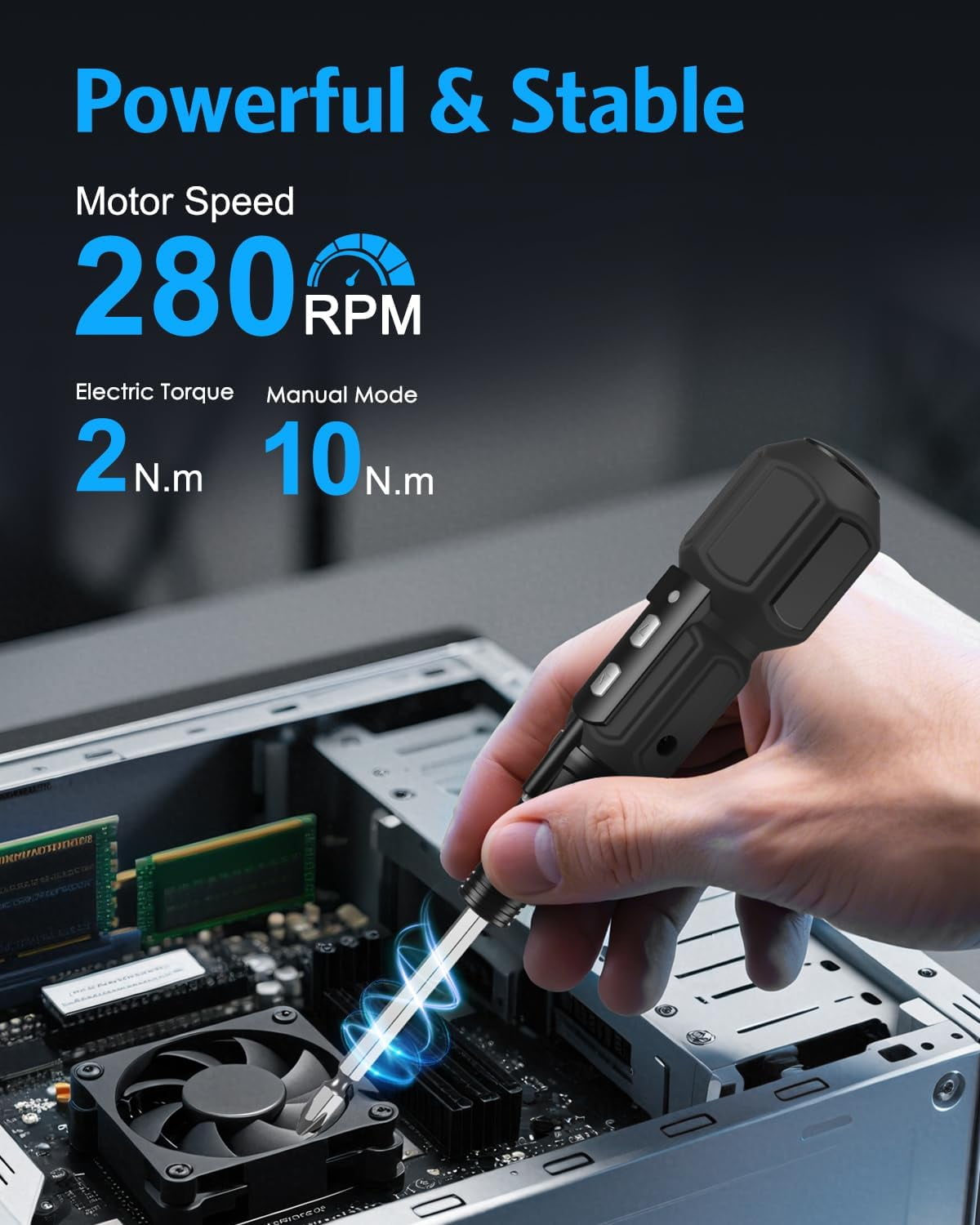YJYCSAH-Electric Screwdriver Cordless, Rechargeable Power Screwdrivers ...
