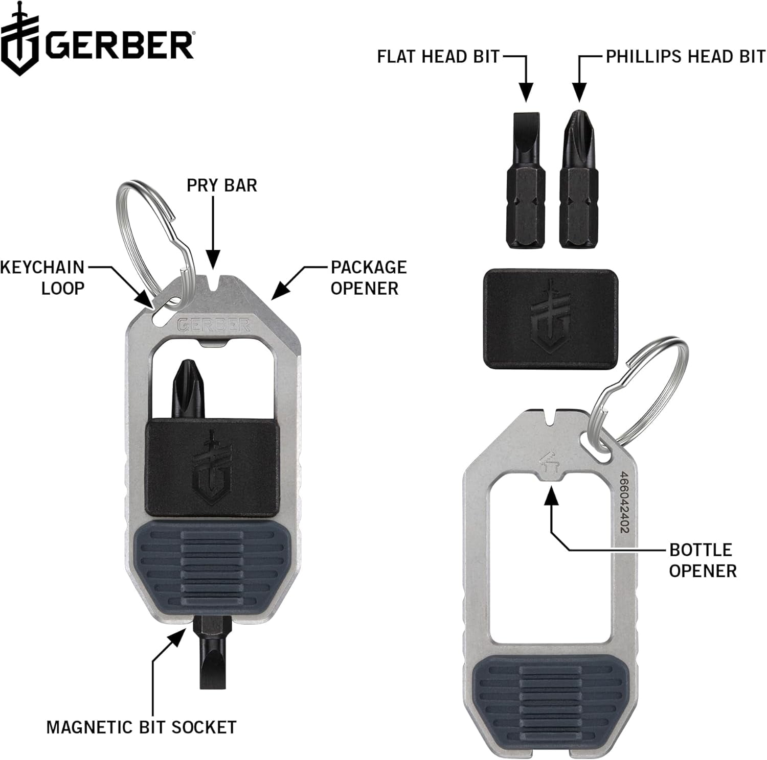 YJYCSAH-Gear Driver Keychain 5-in-1 Multitool, Clips to Pocket or ...