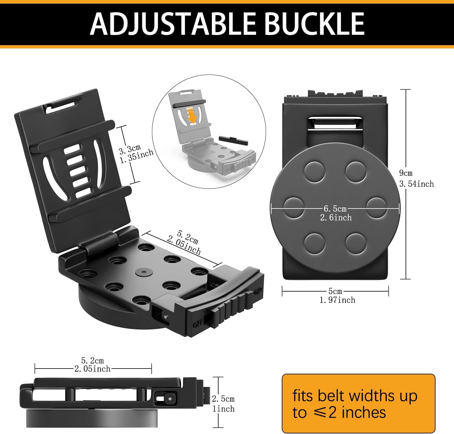 YJYCSAH-Heavy Duty Magnetic Tool Belt Clip, Anti-Slip Magnetic Belt ...