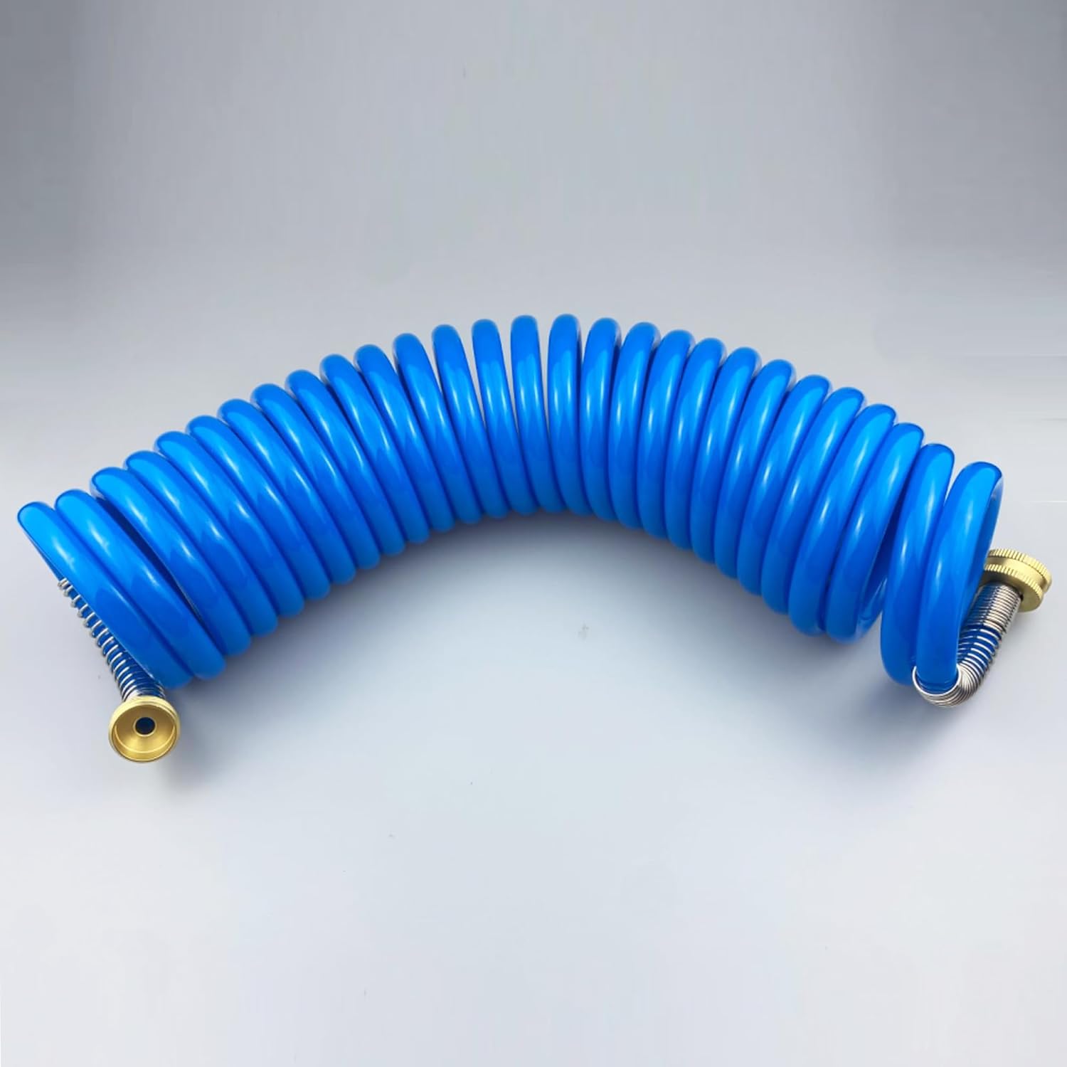 YJYCSAH-Heavy-duty PU Coil Hose, Self-Coiling Garden Hose with Solid ...