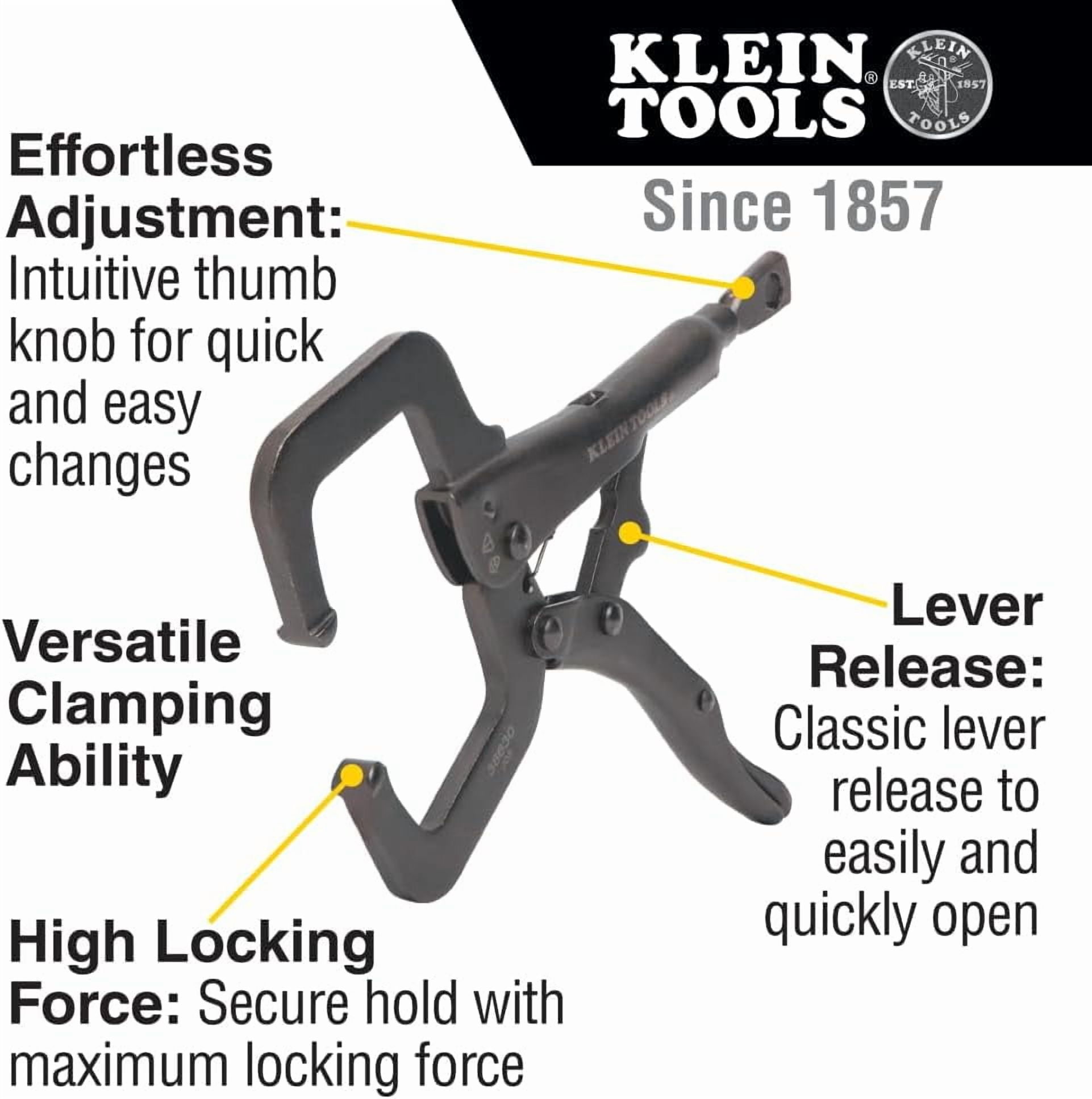 YJYCSAH-Klein Tools 38631 C-Clamp Locking Pliers with Standard Jaws ...