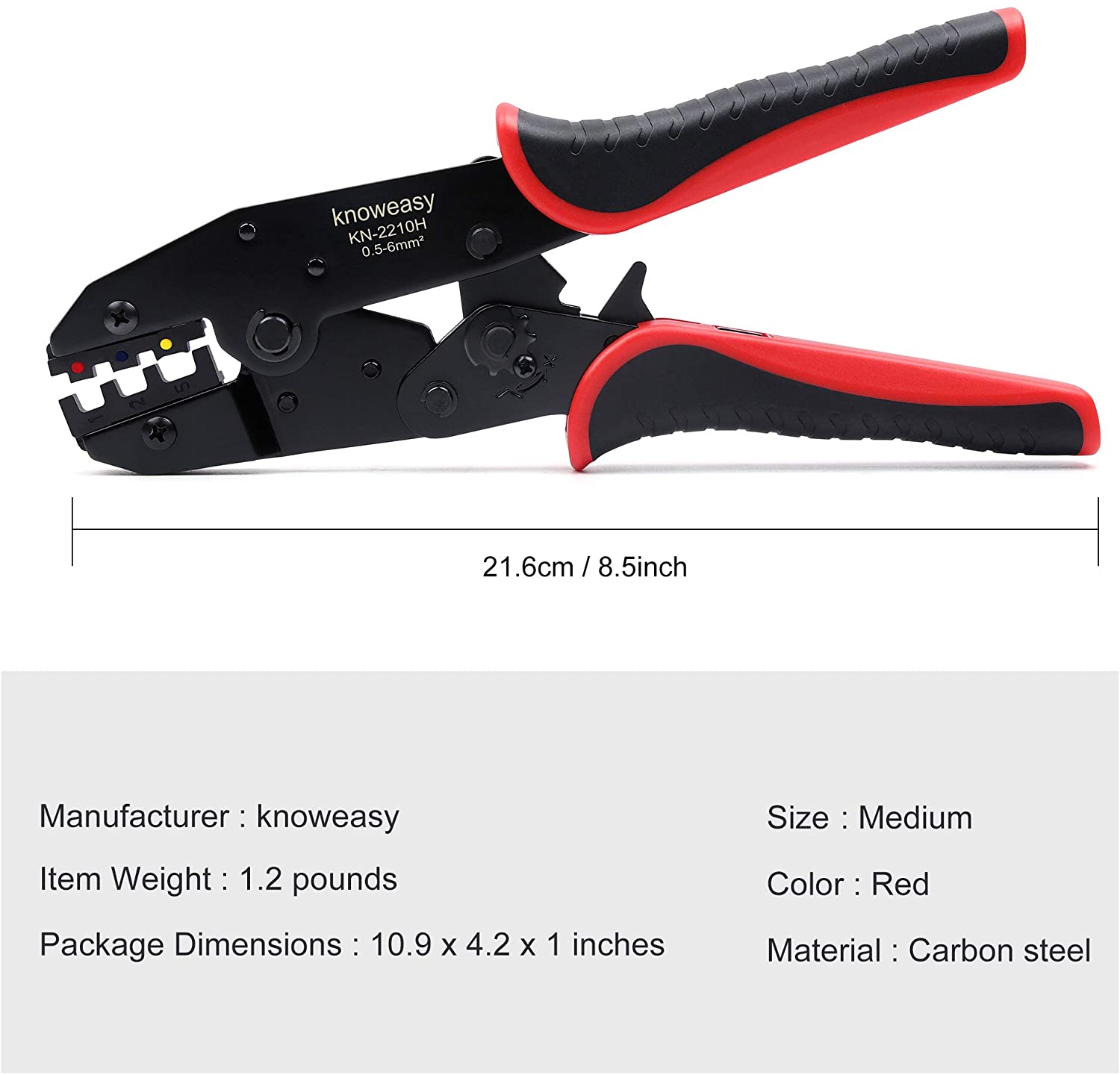 YJYCSAH-Knoweasy Ratcheting Crimping Tool for Heat Shrink Connectors ...