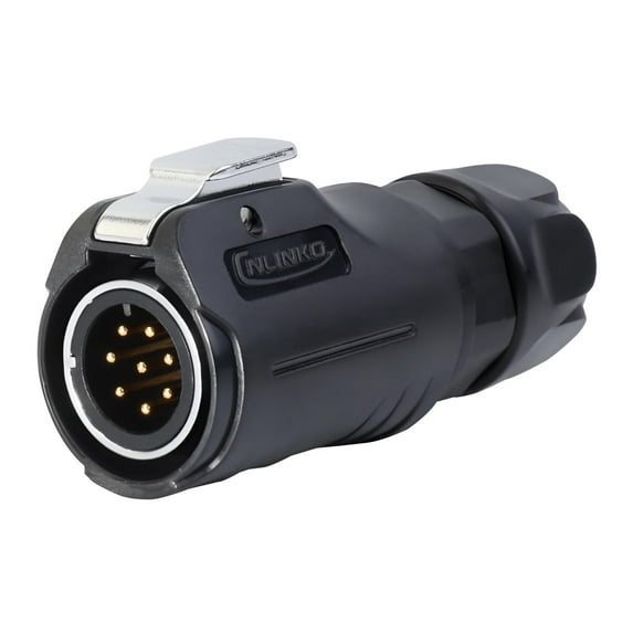 YJYCSAH-LP-12 8 Pin Connector IP68 Waterproof Circular Electrical Plug ...