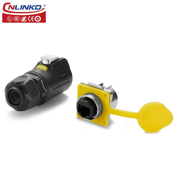 YJYCSAH-LP-24 RJ45 Connectors, 8P8C Dual Port Connector,Circular ...