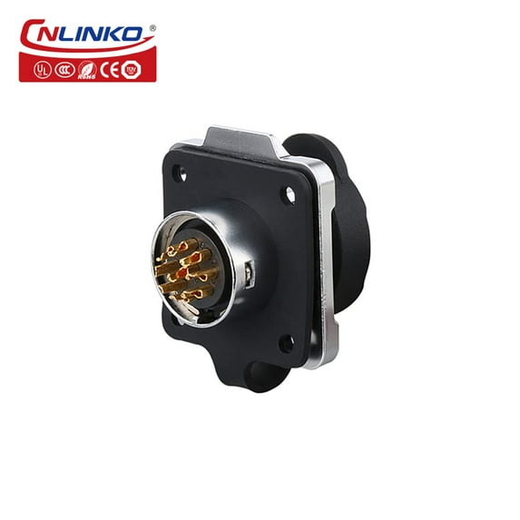 YJYCSAH-Male Female Plug Socket 9 Pin Connector, Industrial Waterproof ...