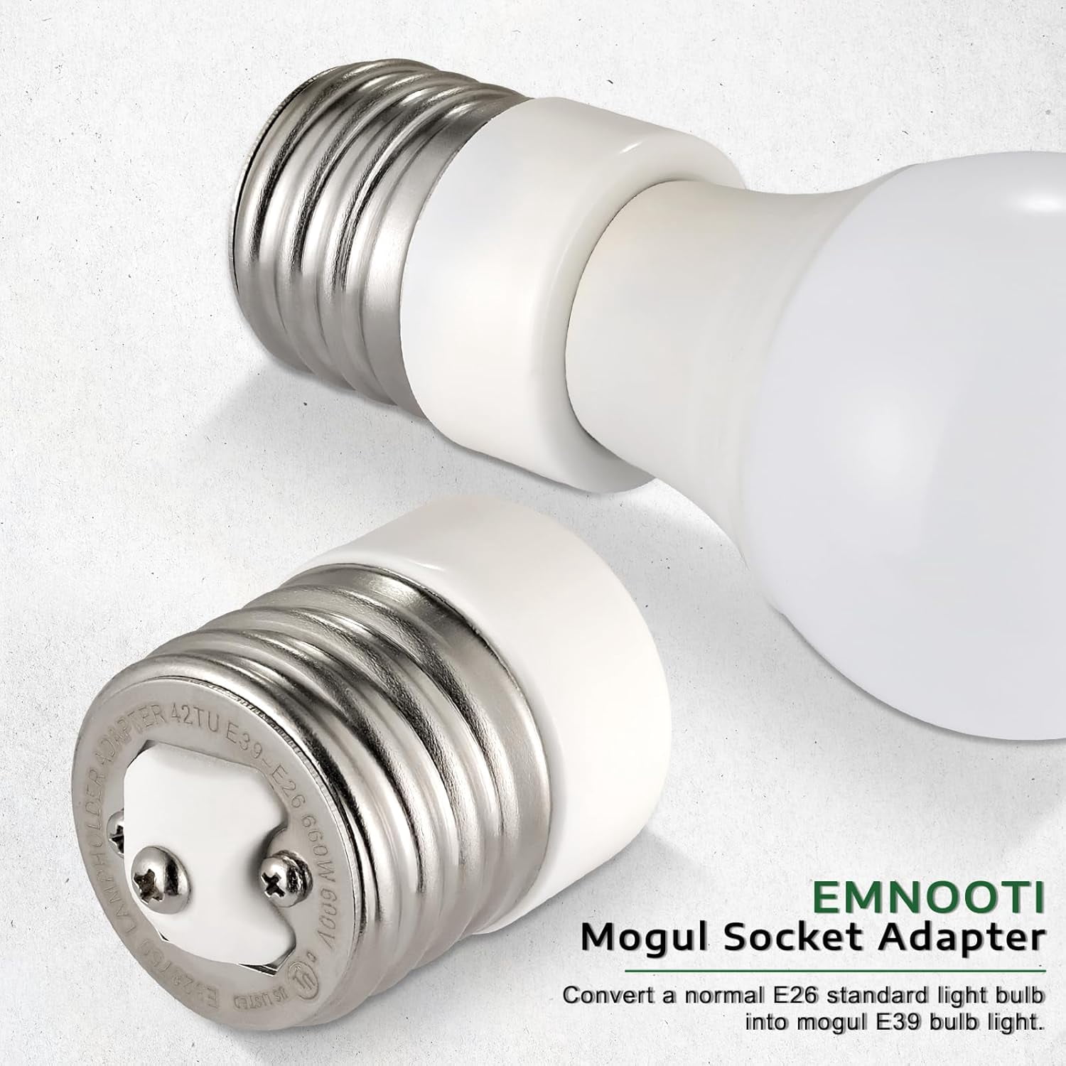 YJYCSAH-Mogul Socket E39 to Medium Screw E26 E27 Socket Adapter ...