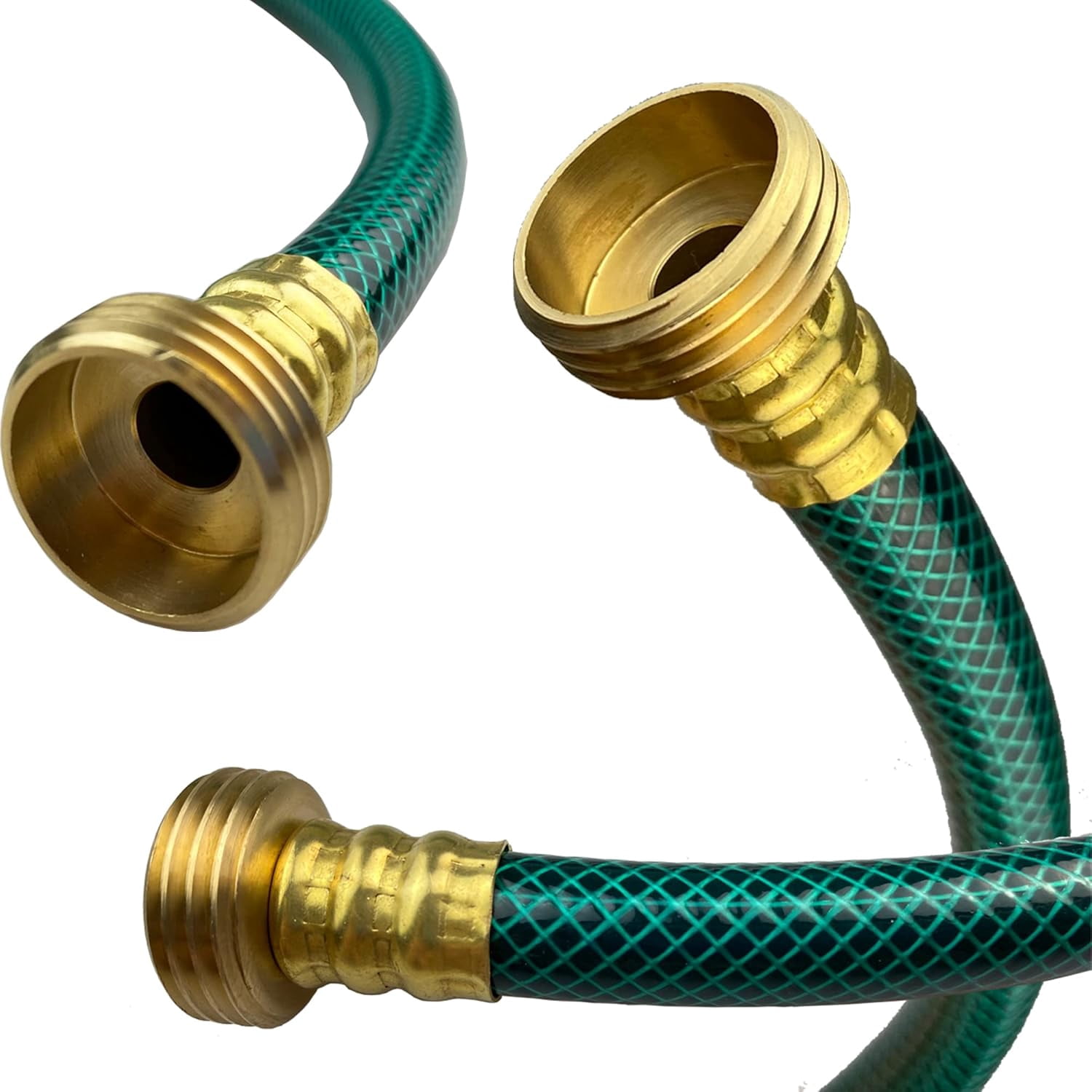 YJYCSAH-PVC Garden Hose 1/2 Inch Green Heavy Duty Water Hose with Solid ...