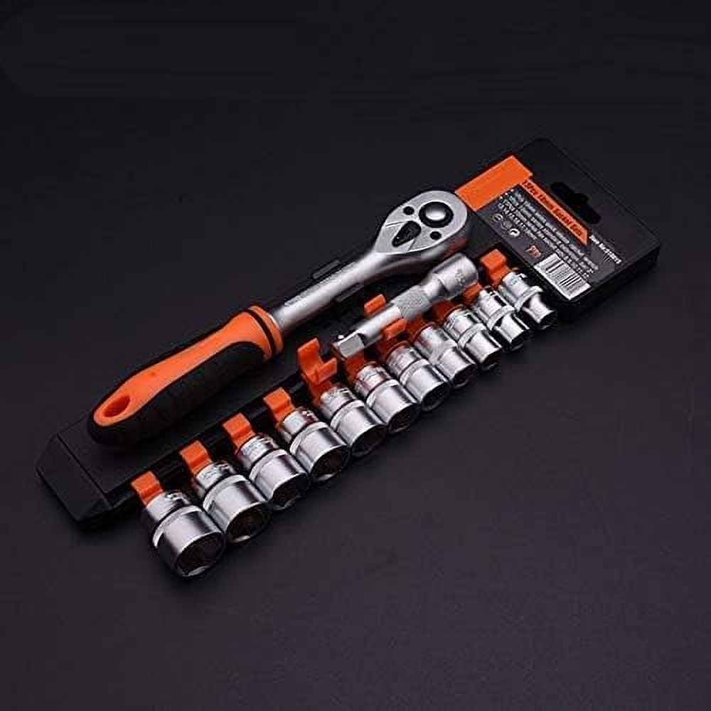 YJYCSAH-Pro Socket Wrench Set Metric - Heavy Duty Chrome Steel - Ergo ...