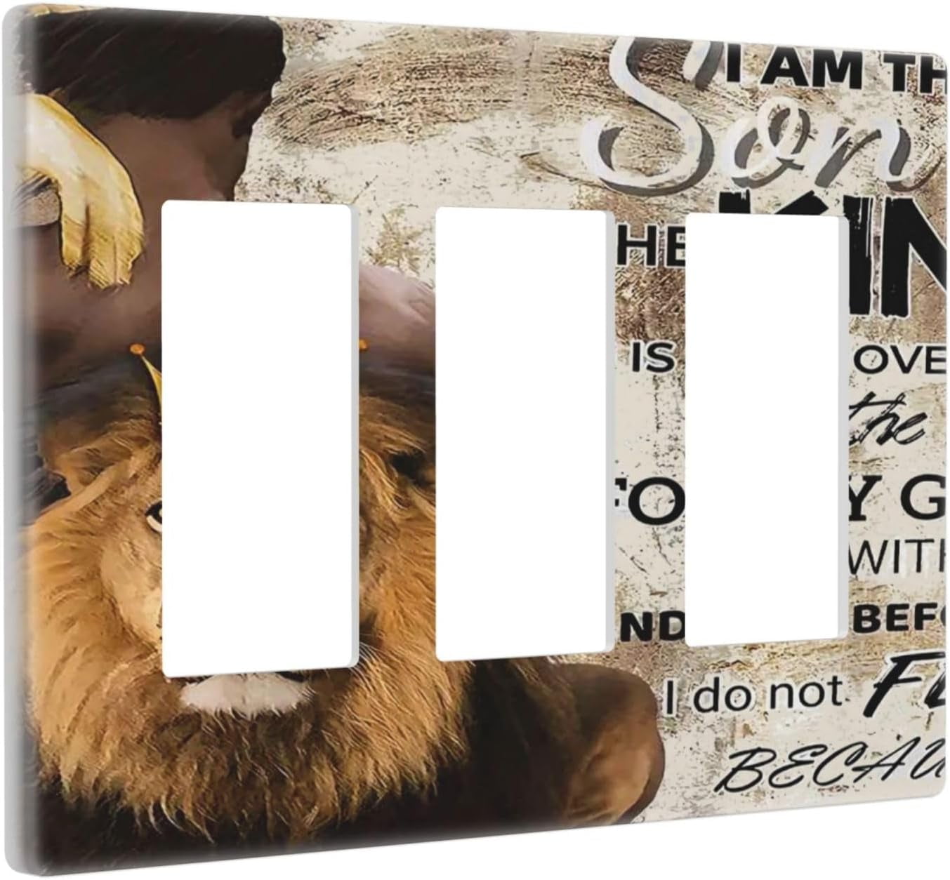 YJYCSAH-Quotes African Man Afro Lion 3 Gang Triple Rocker/Decora Light ...