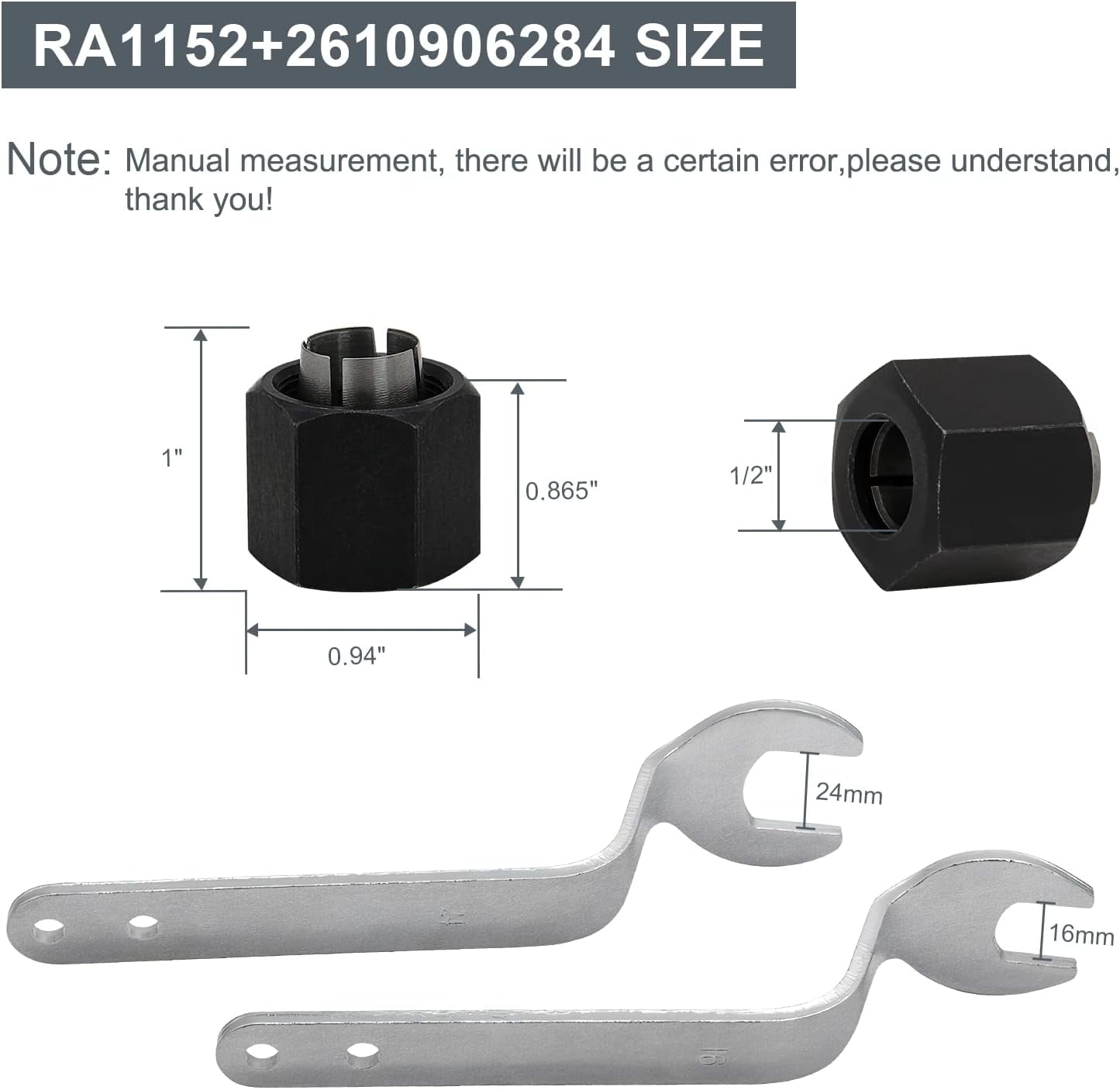 YJYCSAH-RA1152 Offset Wrenches for Router Bit-Changing BOSCH 2610906284 ...