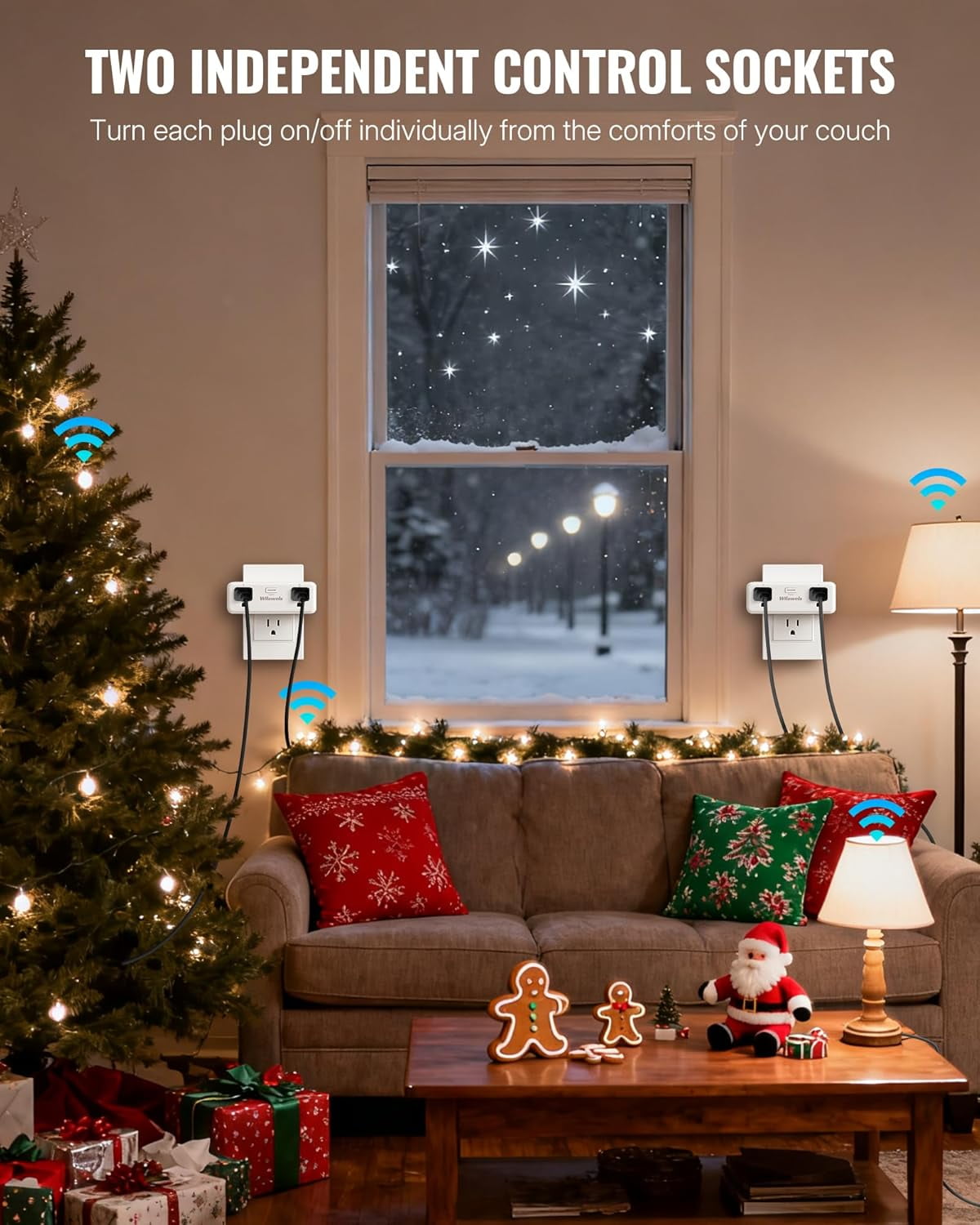 YJYCSAH-Remote Control Outlet with 4 Independent Control Sockets ...