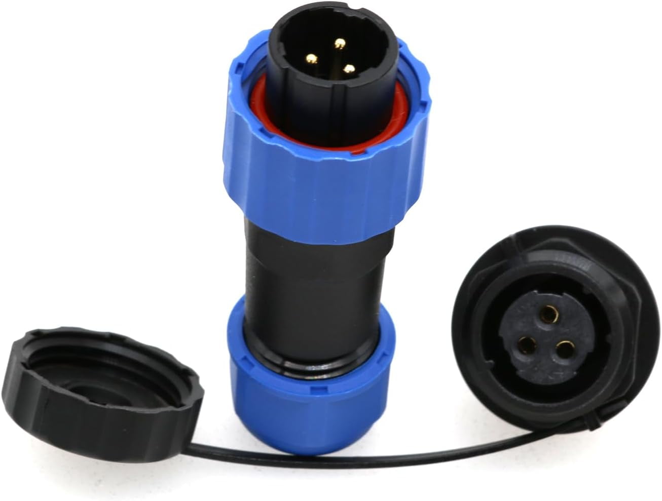 YJYCSAH-SD16 3 Pin Panel Mount Connector Industrial Power Waterproof ...