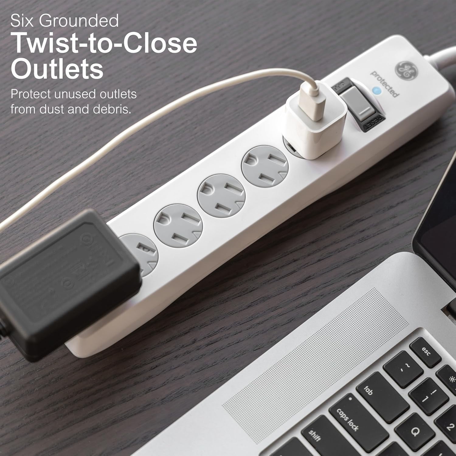 YJYCSAH-Surge Protector Power Strip, 10 Ft Extension Cord, 6 Outlet ...