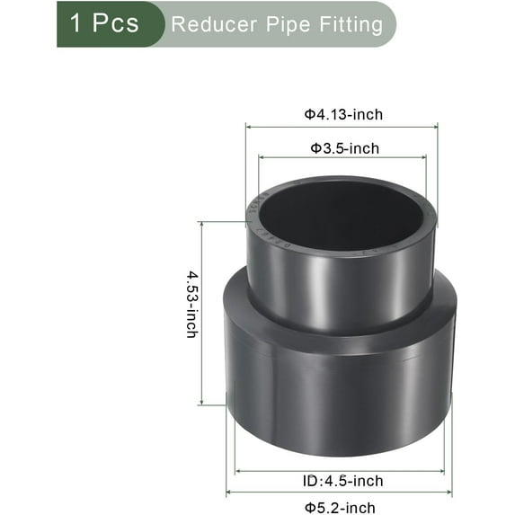 YJYCSAH-UPVC Reducer Fitting, Straight Adapter Connector Connect Pipe ...