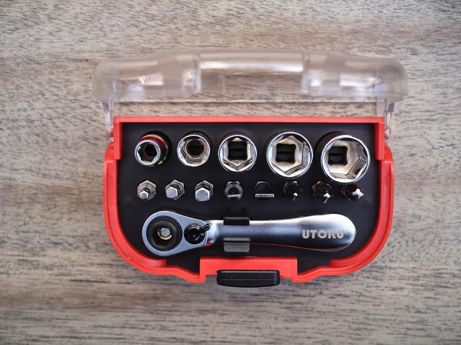 YJYCSAH-UTOKU 15 Piece mini ratchet tool set (General Household Hand ...