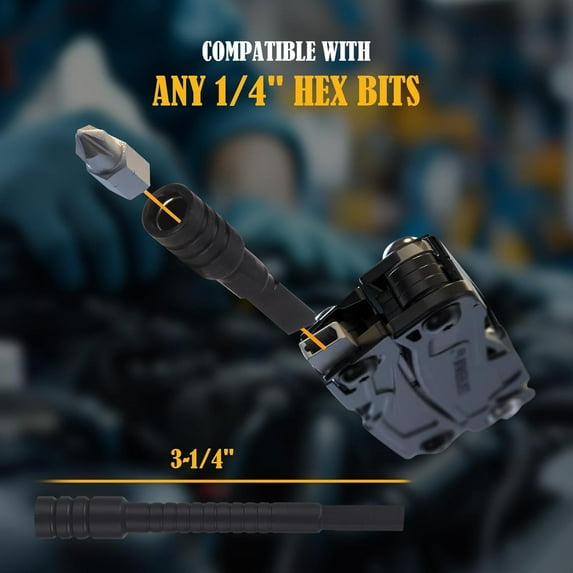 YJYCSAH-Upgraded Multi-tool Bit Driver Extender, Add-on Accessories for ...