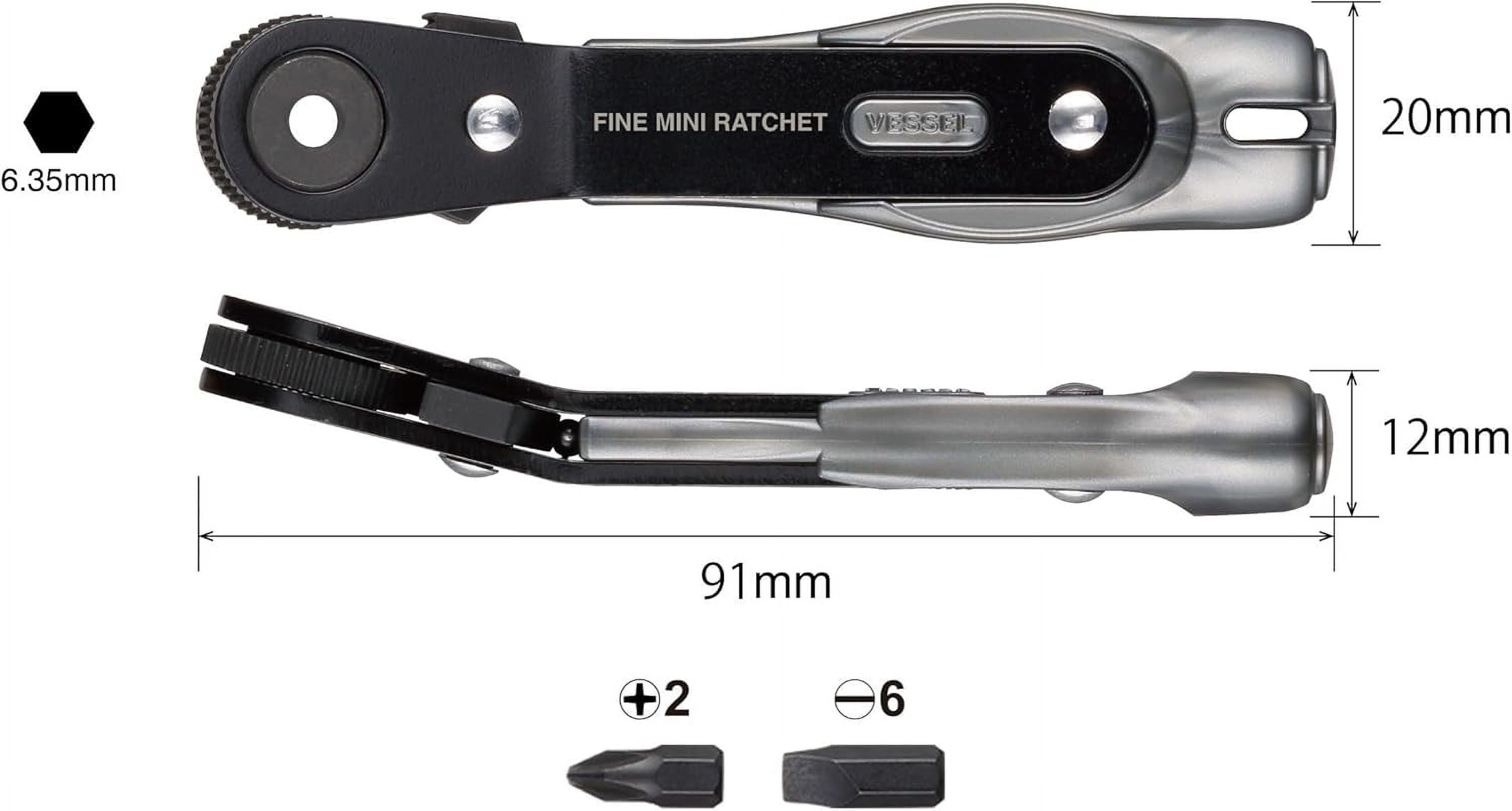 YJYCSAH-Vessel TD-23B Ultra Thin Fine Mini Ratchet Screwdriver Vent ...